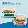 Amazon.com: Biosmart Sandwich Container: 1 Pack Reusable, BPA Free ...