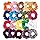Buy Smile N Style Essentials -12 Pieces Multicolour Velvet hair band ...