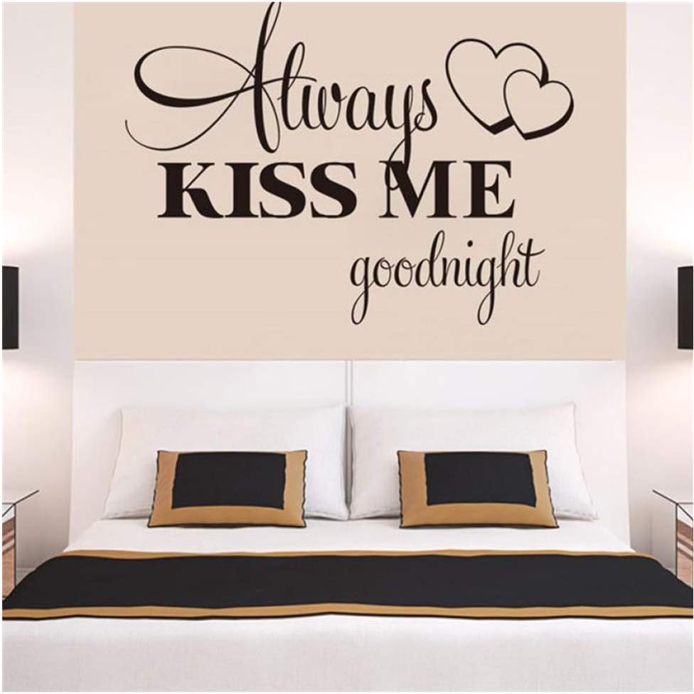 Wall Stickers,Ikevan Always Kiss Me Goodnight Wall Sticker PVC Decal ...