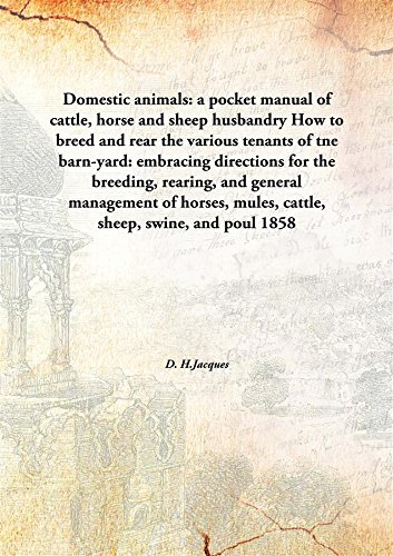 Amazon.in: Buy Domestic animals: a pocket manual of cattle, horse and ...