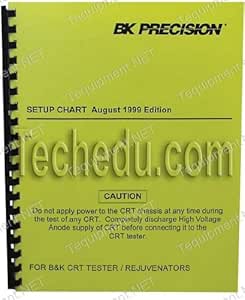 Amazon.com: BK Precision 497-022-0-599 467/470/480/490/490B CRT Setup Chart : Everything Else