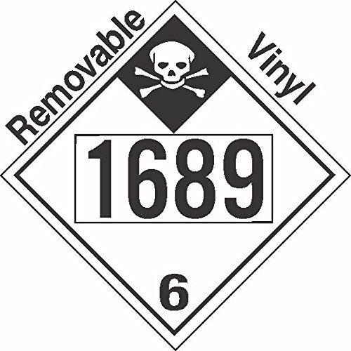 GC Labels-P335c1689, Inhalation Hazard Class 6.1 UN1689 Removable Vinyl ...