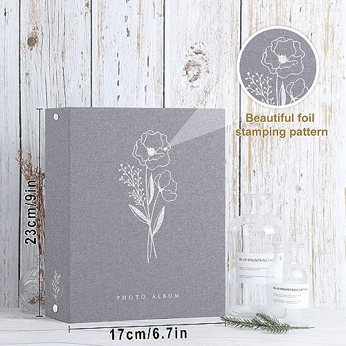 Lanpn Photo Albums A5 50 Photos, Linen Cover Acid Free Pocket Photo ...