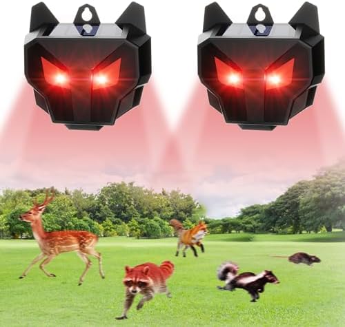 Amazon.com: 4 Pack Solar Nocturnal Animal Repeller Outdoor, Predator ...