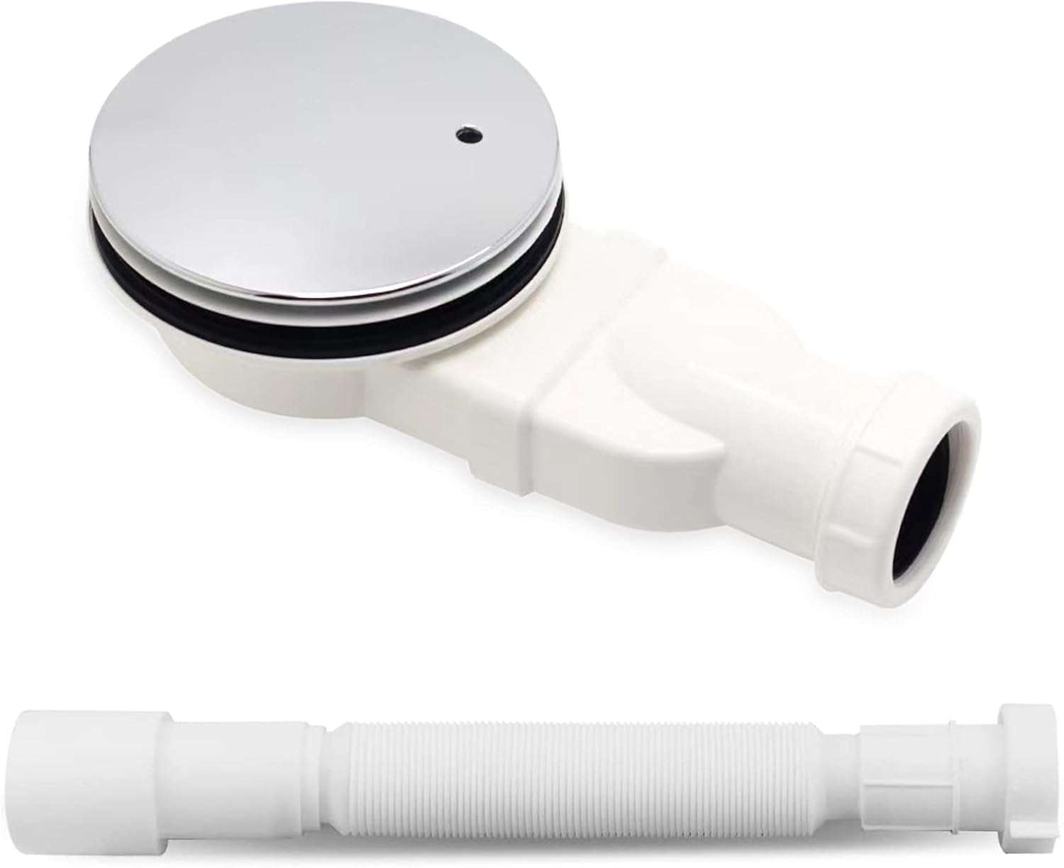 Low Profile Shower Drain, 90mm 33 L/min Water Flow, Chrome Plated ABS ...