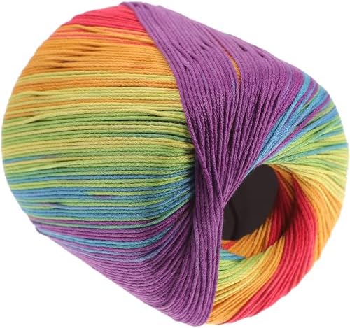 Yarn Thread Cotton 1 Roll Gradient Cotton Yarn Skeins Color Segment ...