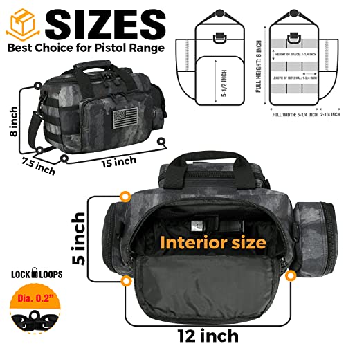 Snapklik.com : DBTAC Gun Range Bag Small Tactical 2x Pistol Shooting ...