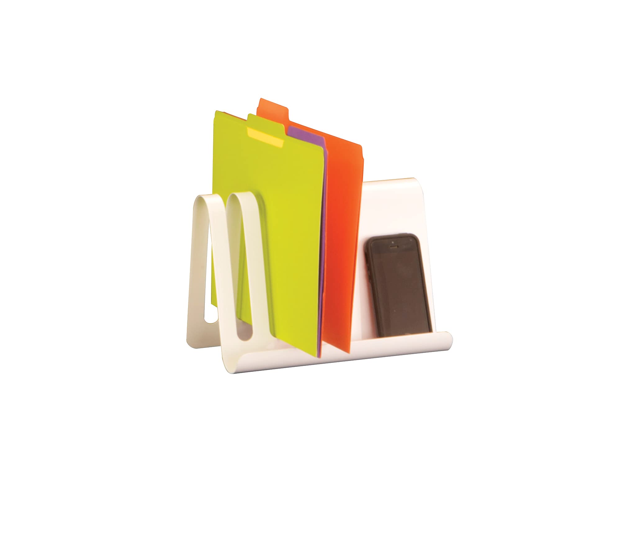 Amazon.com : Safco Products 3222WH Wave Desktop File & Document Holder ...