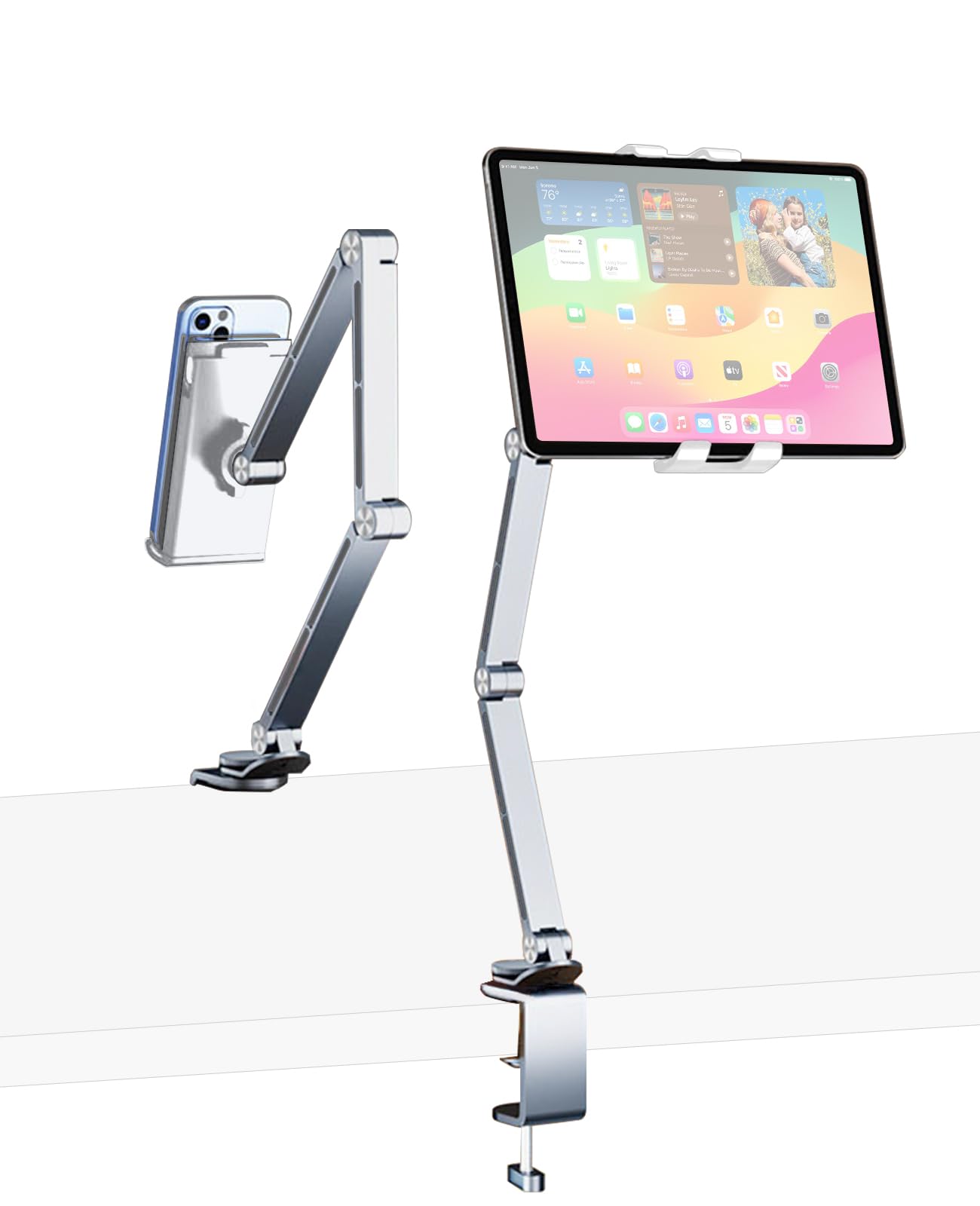 Amazon.co.jp: Hitata タブレット スタンド タブレット アーム スタンド 360度回転 折り畳み式 iPad アーム ...