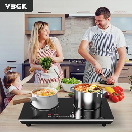 Snapklik.com : VBGK Double Induction Cooktop, 24 Inch 4000W Induction ...