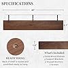 Amazon.com: Axeman Floating Shelves, 8 Inch Deep Modern Solid Wood Wall ...