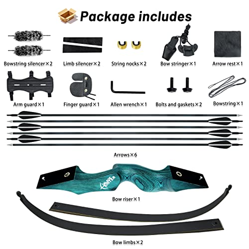 Sanlida Hermit 10 ILF Hunting Recurve Bow Kit for Adults