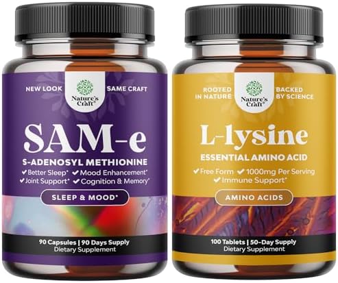 Amazon.com: Bundle of Pure SAM-E Nootropic Brain Supplement and L ...