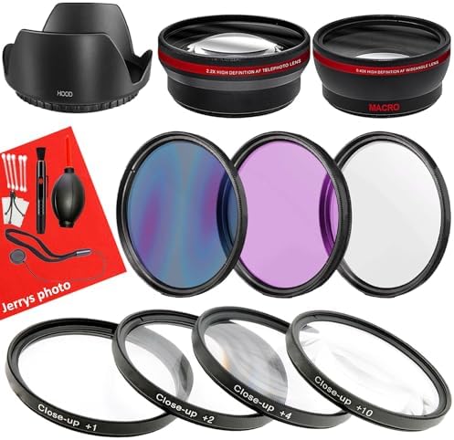 Amazon.com : 49mm Accessory Bundle for Canon EOS R100, R50, R10, M5, M6 ...