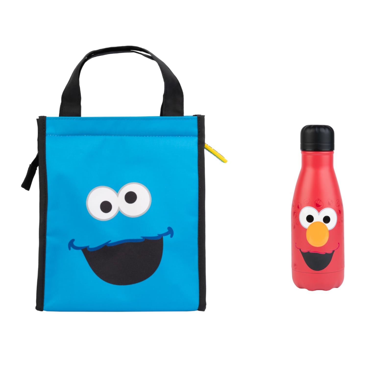 Grupo Erik Sesame Street Lunch Bag & Metal Bottle - Cookie Monster ...