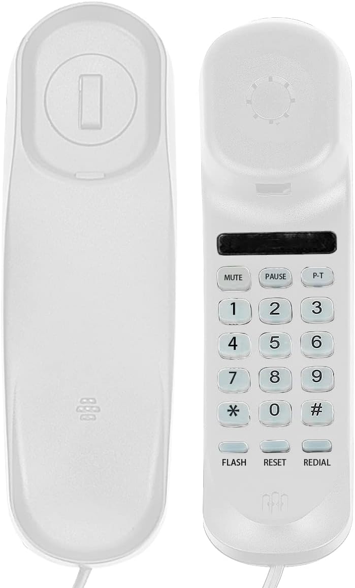 Corded House Phones Landline with RJ11 4P2C Cable Connector, Dial Pad ...