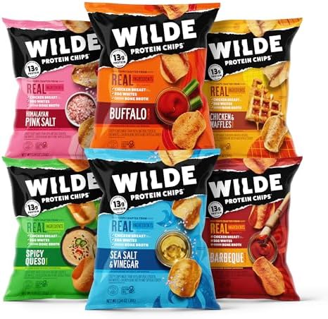 Amazon.com : WILDE Protein Chips Variety Pack, Protein Snacks, Keto ...