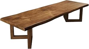 Amazon.com - LITFAD Modern Dining Room Table Solid Wood Dining Table ...