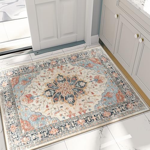 Amazon.com: RELEANY 2x3 Area Rugs 2x3, Washable Rug, Non-Slip, Kitchen ...