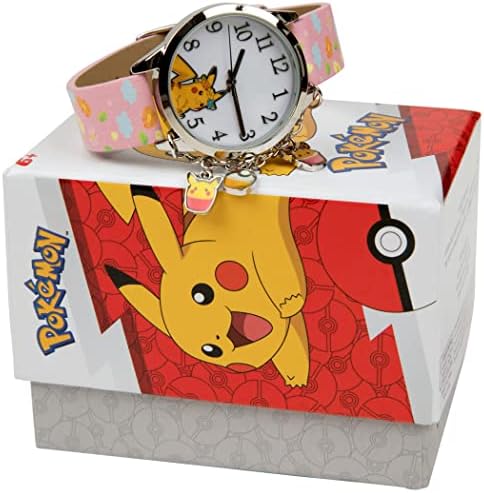 Amazon.com: Nintendo Pokémon Pikachu Watch with Charms and Silicone ...