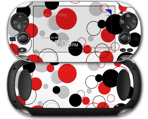 Amazon.com: Lots of Dots Red on White - Decal Style Skin fits Sony PS ...