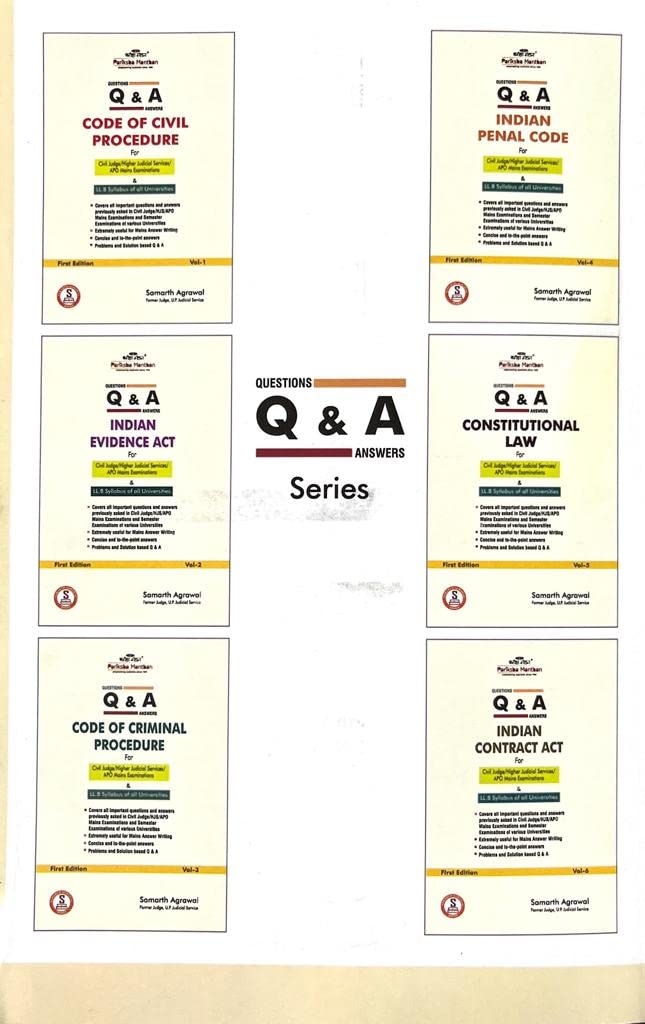 Samarth Agarwal Questions & Answers Series Combo Of 6 books (code of ...