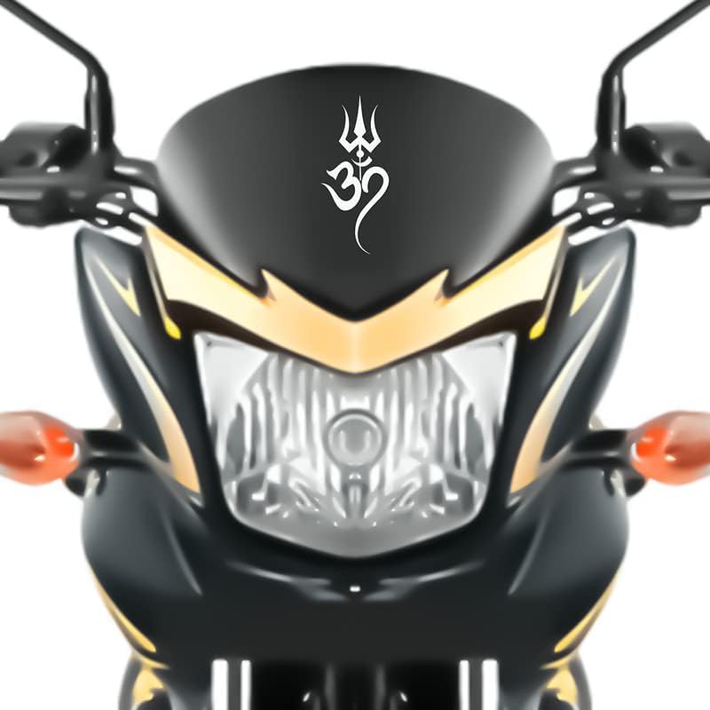 ISEE 360® Om Trishoolam Bike Sticker for All Bikes Headlight Visor Fuel ...