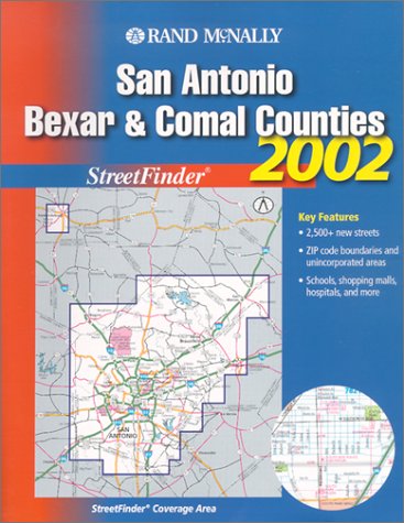 Rand McNally San Antonio Bexar & Comal Counties StreetFinder (2002 ...