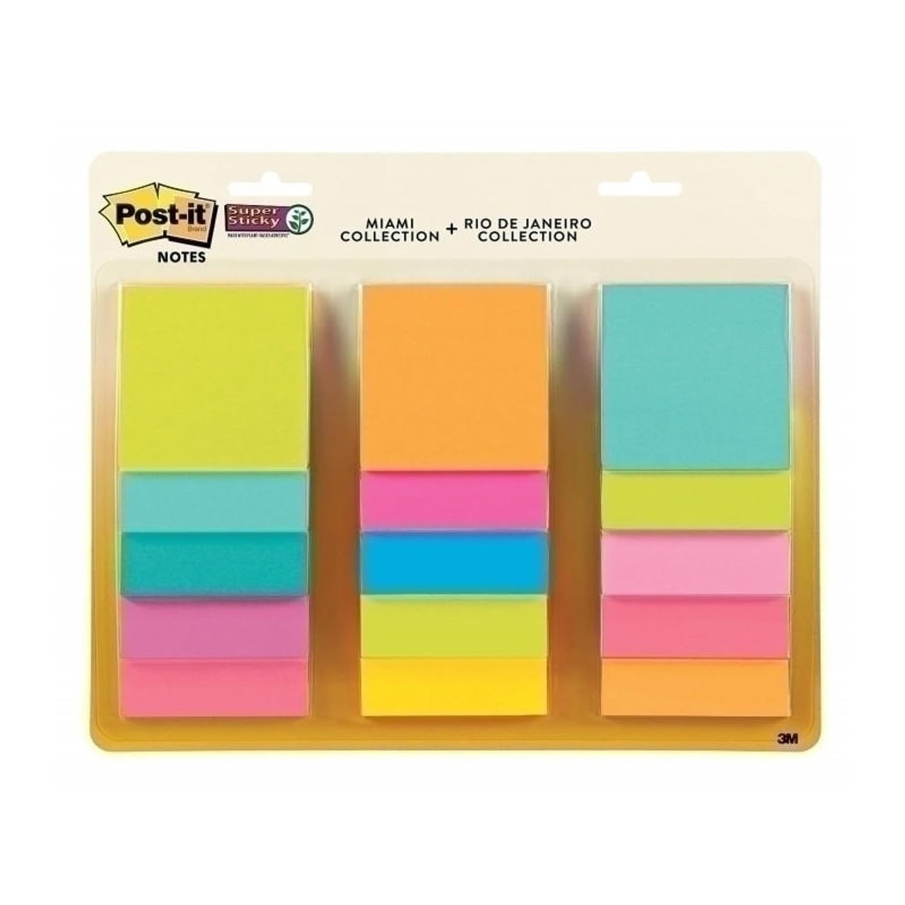 Amazon.com : Post-it Super Sticky Notes, 3x3 in, 15 Pads, 2X The ...