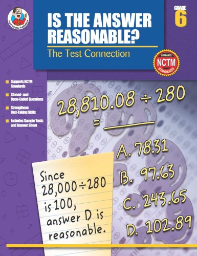 Amazon | Is the Answer Reasonable?, Grade 6: The Test Connection ...