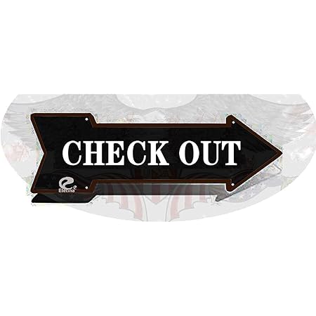 Amazon.com : Check Out Sign | Reception Desk Signs | Checkout Signs for ...
