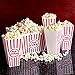 Amazon.com: Novelty Place Plastic Red & White Striped Classic Popcorn ...