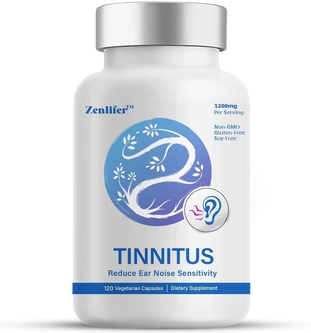 Zenlifer-1200MG Tinnitus Relief for Ringing Ears Supplements 120 Capsules