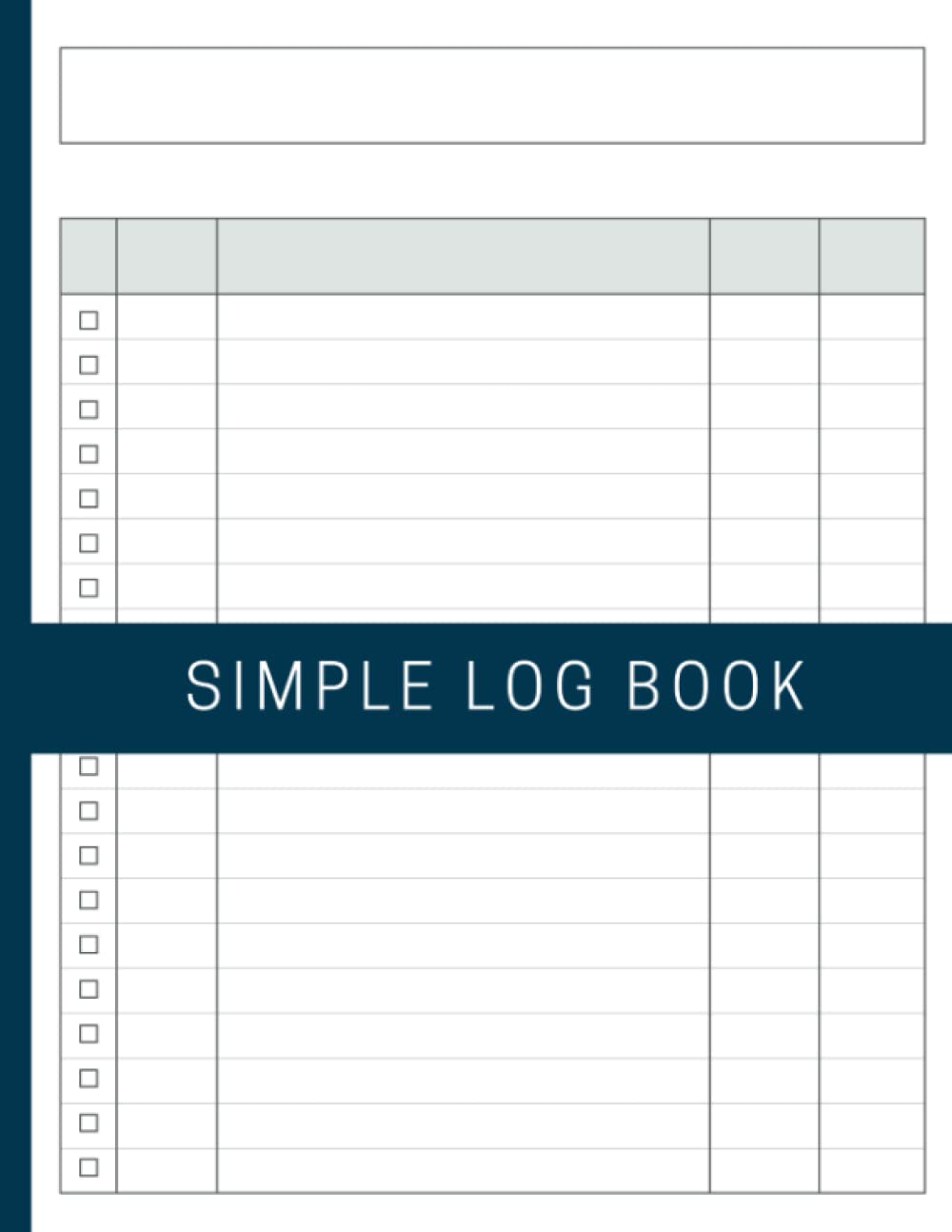 Amazon.com: Simple Log Book, Customizable to Record Inventory, Orders ...