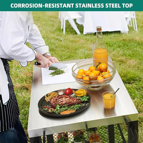 Snapklik.com : YITAHOME Outdoor Grill Cart Table Patio Food Prep And ...