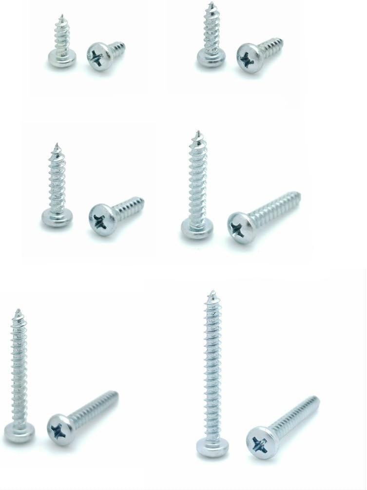 Amazon.com: SNUG Fasteners (SNG384) 600 Qty Assorted #8 Zinc Phillips ...