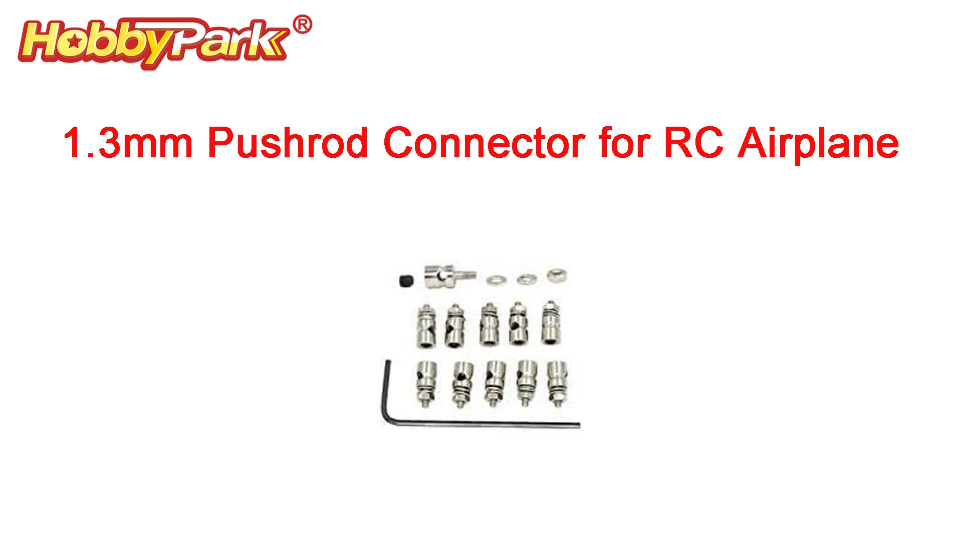 Watch HobbyPark 1.3mm Pushrod Connector for RC Airplane on Amazon Live