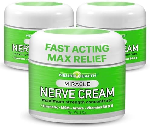 Amazon.com: Miracle Nerve Cream - Maximum Strength - Turmeric and ...