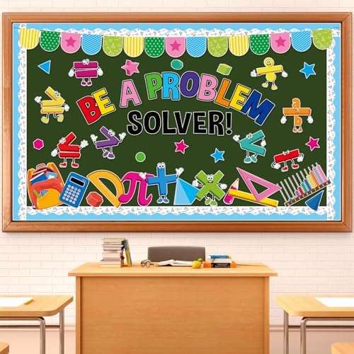 Amazon.com: Justforjoyful 79Pcs Math Classroom Bulletin Board ...