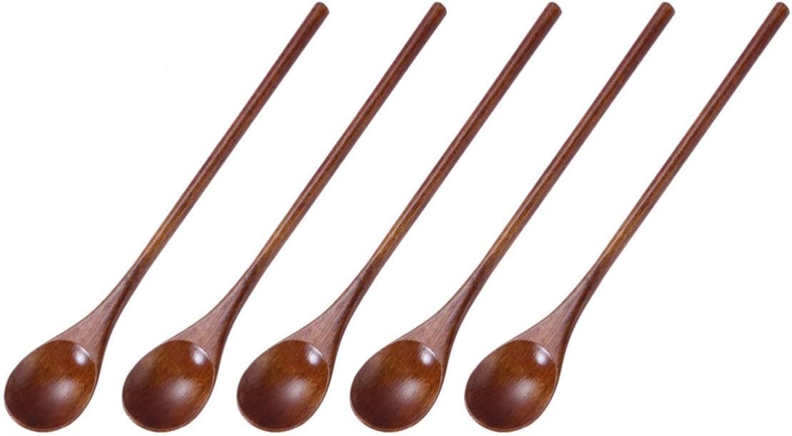 Amazon.com: Long Handle Teaspoon Ice Tea Spoons Long Stainless Steel ...