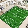 Amazon.com: CAWIADFWJO Area Rug Soccer Field Football Stadium Green ...