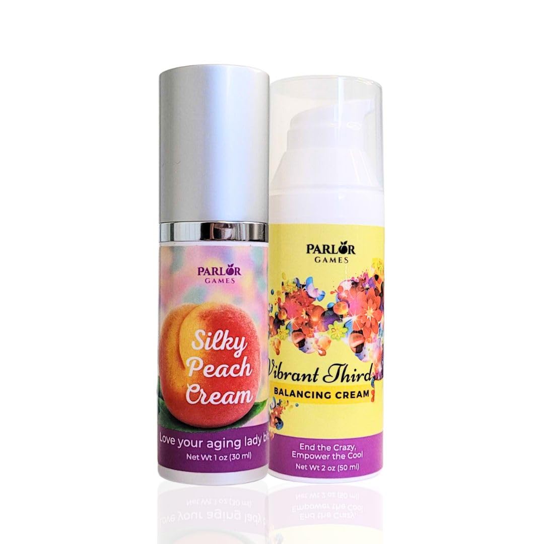 Amazon.com: Menopause Rebalancing Bundle: Silky Peach Estriol Cream ...