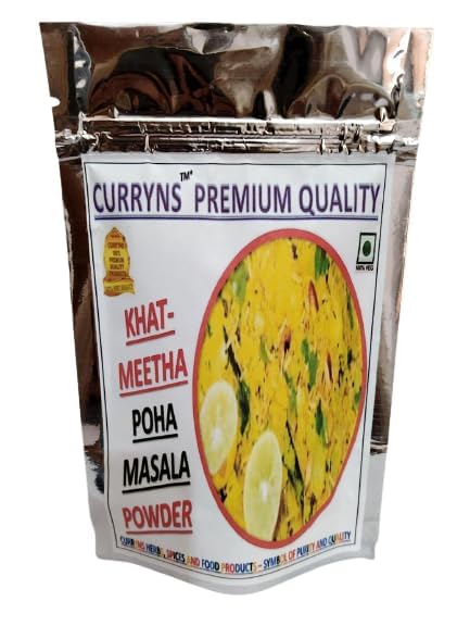 CURRYNS Khat Meetha Poha Masala Powder |Spices Masala With Natural Oils ...