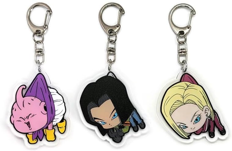 Amazon.com: EBTY DREAMS Inc. - Set of 3 Dragon Acrylic Keychain Android ...