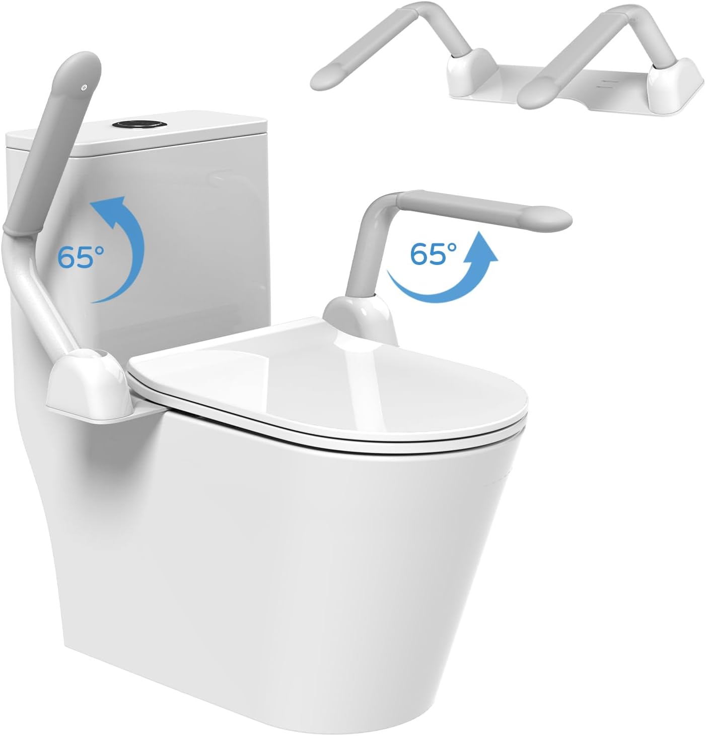 Amazon.com: Toilet Seat Risers for Seniors(550Lbs), Raised Toilet Seat ...