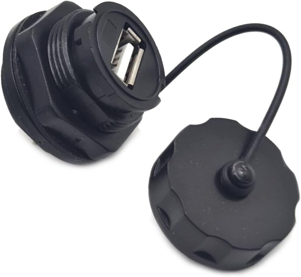 Amazon.com: Waterproof USB 2.0 Type A Front Panel Mount USB Female ...