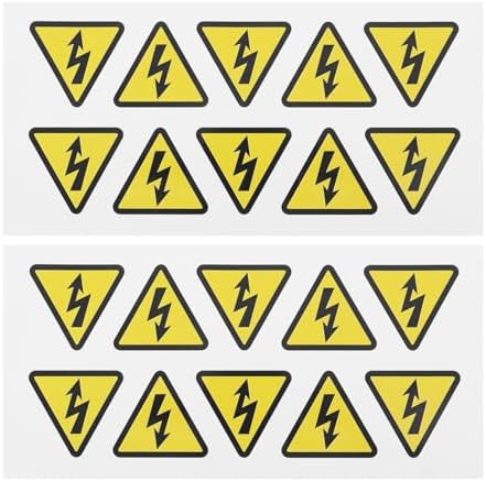Amazon.com: SG Store 20pcs Electrical Danger Hazard Warning Safety Sign ...