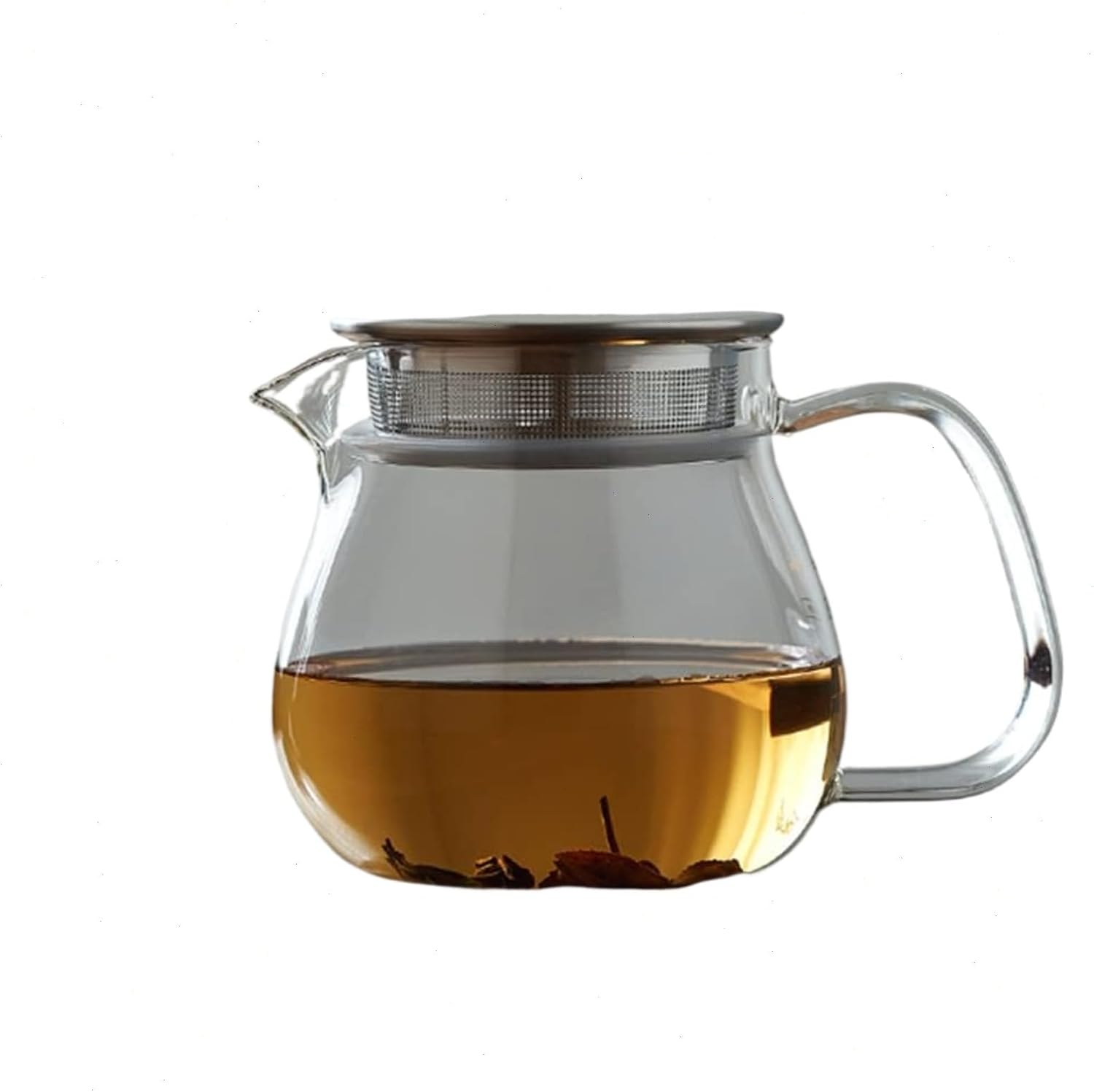 Amazon | Ftyuiul 耐熱ガラス ティーポット コーヒーサーバー 450ml/650ml 電子レンジ対応 食洗機OK リーフポット ピュア 無接縫 液漏れ防止 シリコンパッキン蓋 ...