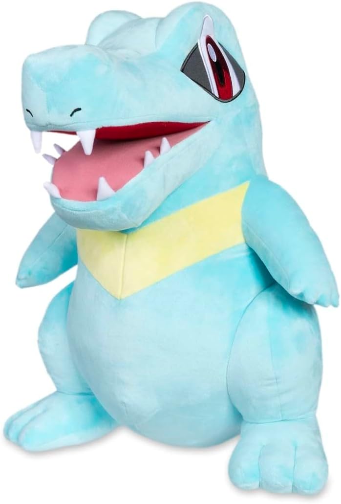 Amazon.com: Pokémon Center: Totodile Pokédex-Size Poké Plush : Toys & Games