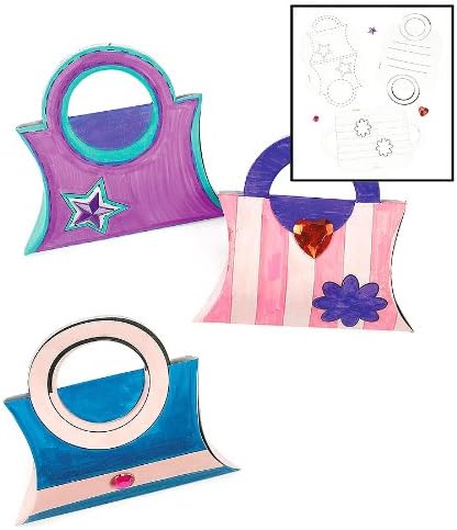 Amazon.com: Color Your Own Mini Princess Purses - Crafts for Kids ...